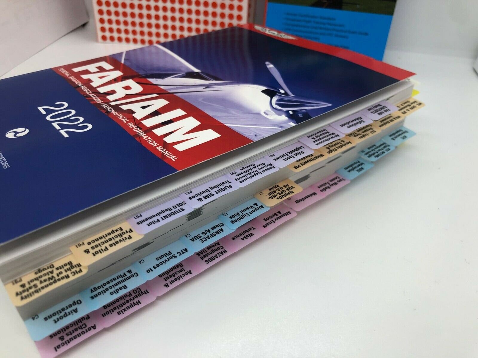 2 in 1:2024 Pre-tabbed ASA FAR AIM Book & Poh Plastic Tabs ...