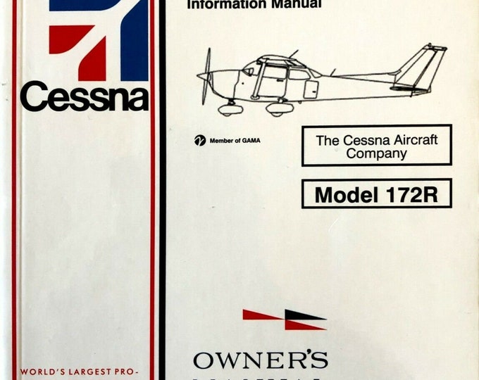 Cessna 172R Pilot Operating Handbook total 245 Pages - Etsy
