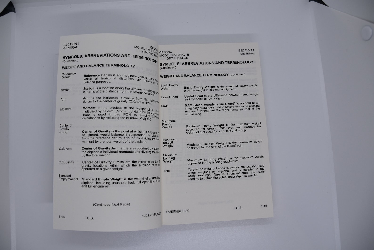 Cessna 172S G1000 Pilot Operating Handbook (total 308 Pages) - Etsy