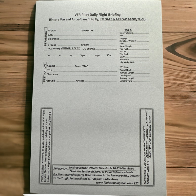 VFR&IFR Aliminum Pilot Kneeboard With Pen Holder, Leg Strap and VFR ...