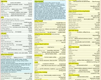 Cessna 150 Checklist - Etsy
