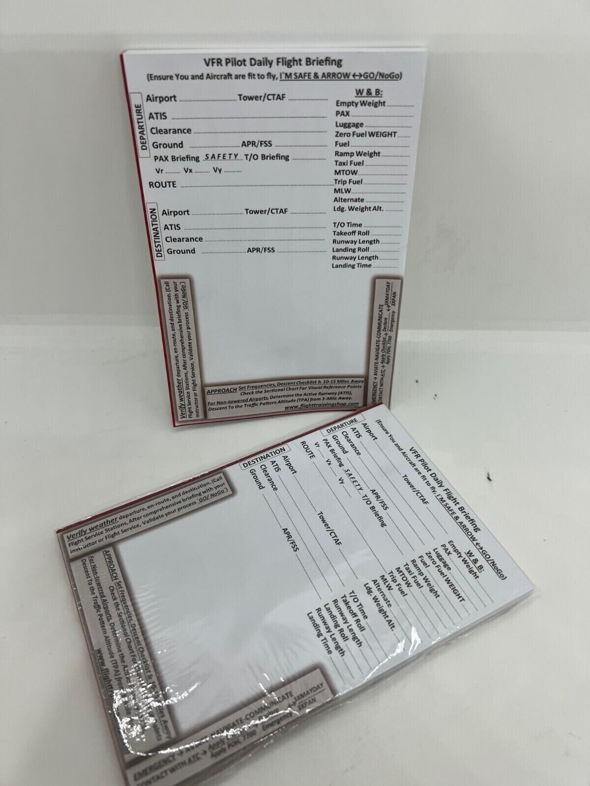 VFR Pilot Writing Pad With Magnet for Student Pilots - Etsy