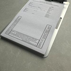 VFR&IFR Aliminum Pilot Kneeboard With Pen Holder, Leg Strap and VFR ...