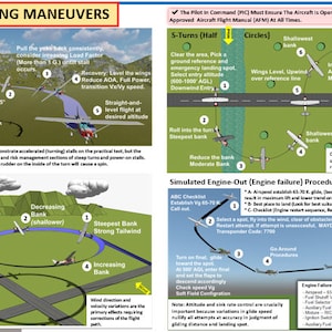 Private Pilot Visualized Flight Training Maneuvers (poster, Size 27 X ...