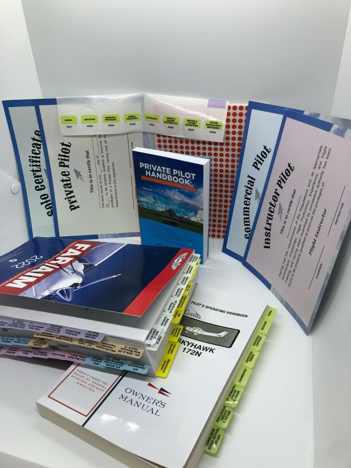 2 in 1:2024 Pre-tabbed ASA FAR AIM Book & Poh Plastic Tabs ...