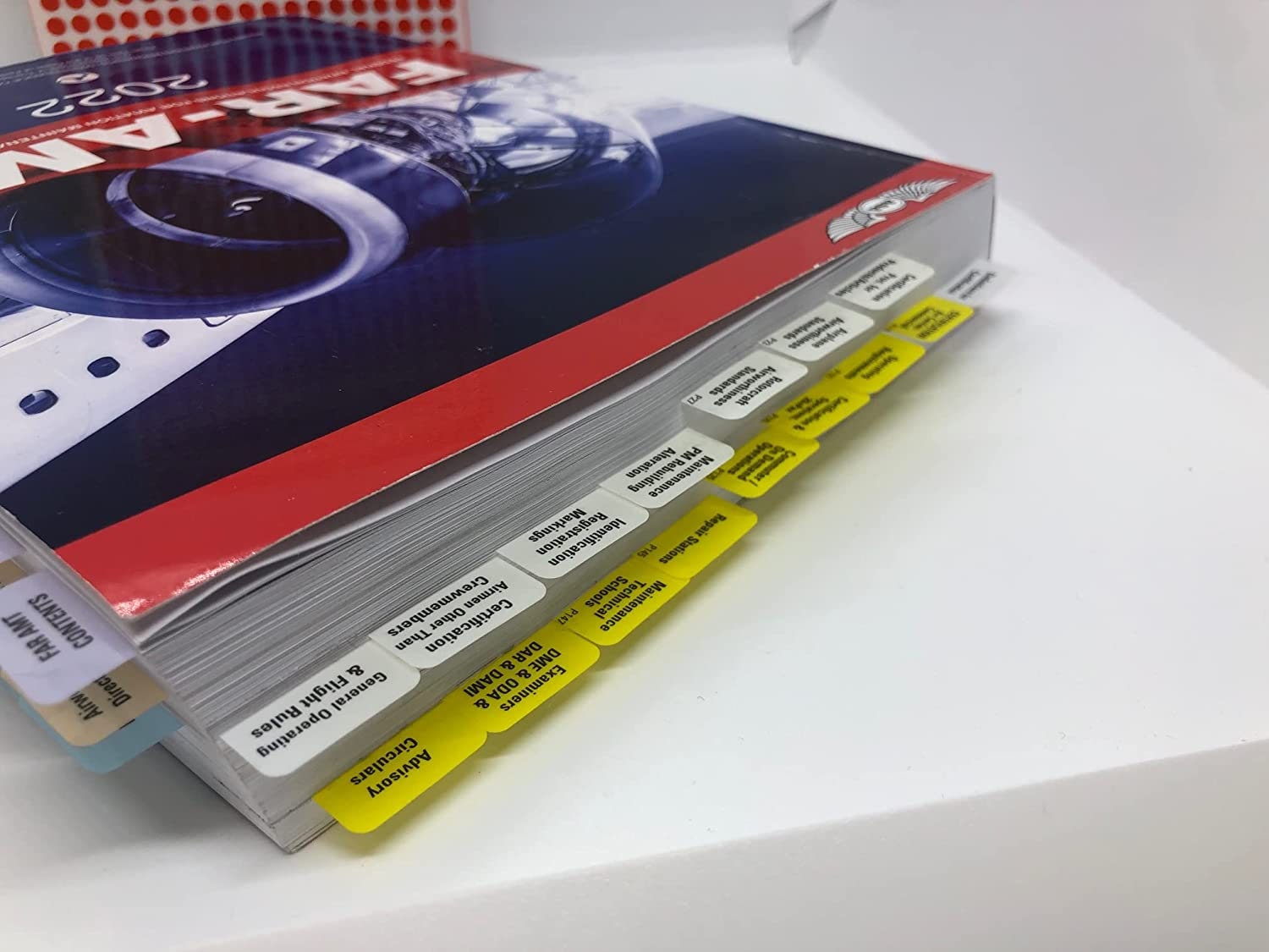 2024 ASA FAR AMT Tabs for Aviation Maintenance Technicians Plus Red Dot ...