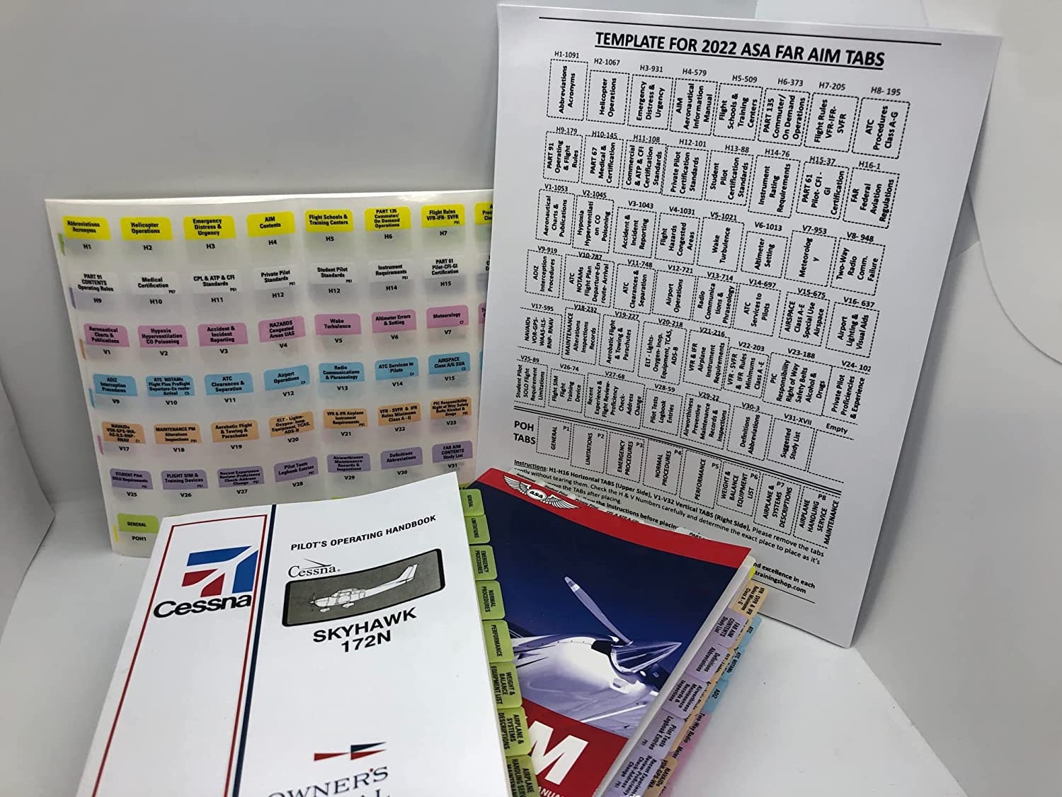 2024 ASA FAR/AIM Pilot Tabs Plastic (not Including Books) - Etsy