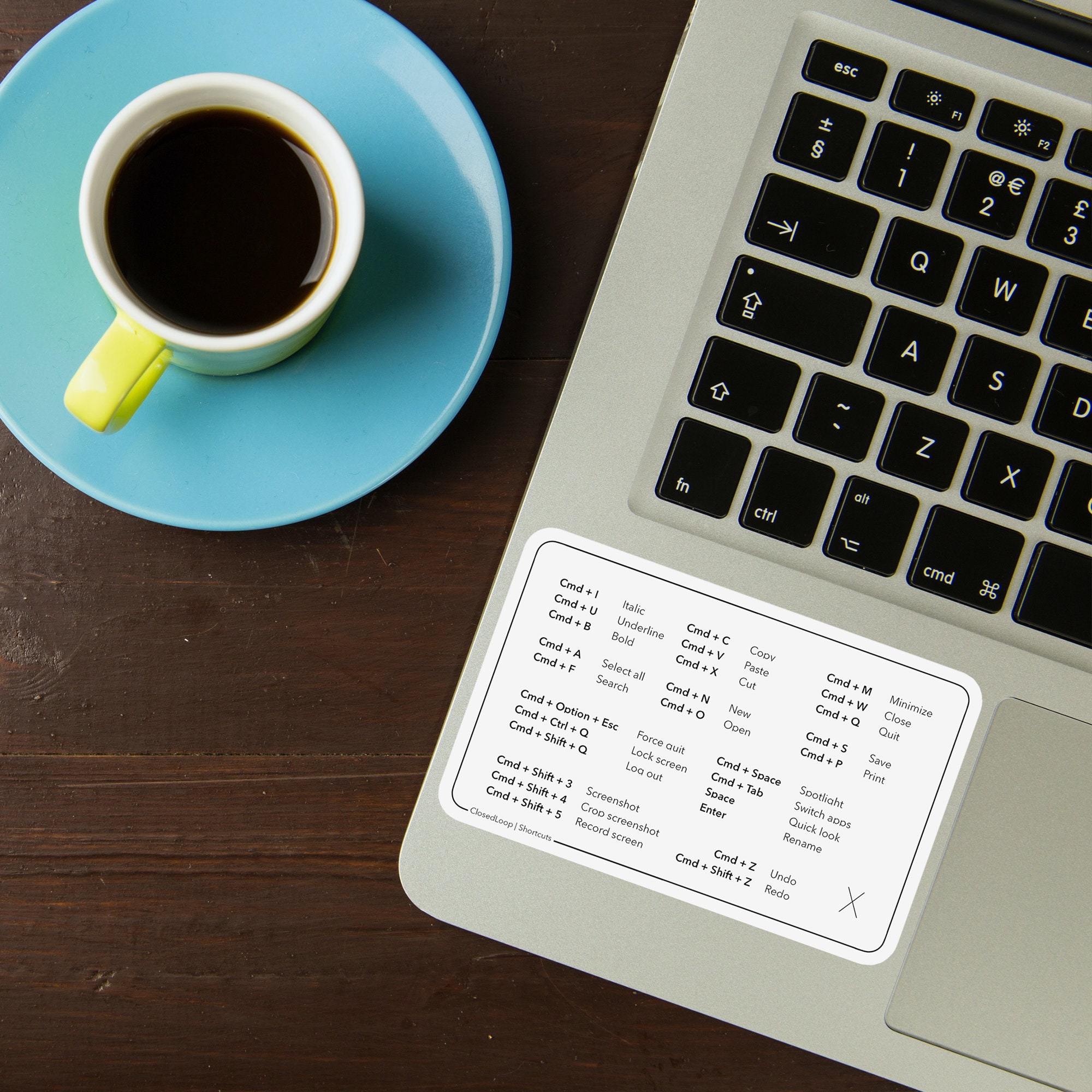 Mac OS Macbook Pro/air/imac Keyboard Shortcut Sticker/decal - Etsy UK
