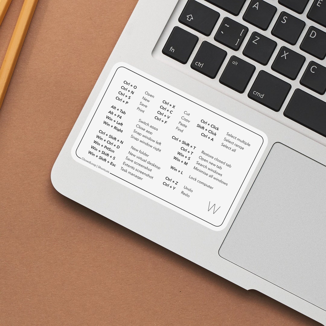 Windows Shortcuts Sticker Gift Keyboard Shortcuts Removable Reference ...