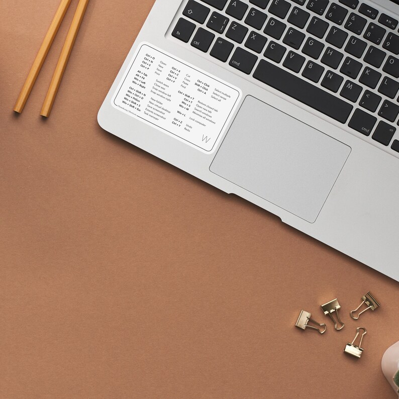 Windows Shortcuts Sticker Gift Keyboard Shortcuts Removable Reference ...