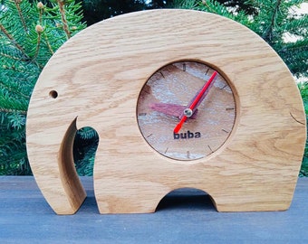 Elephant Desk Clock - Etsy