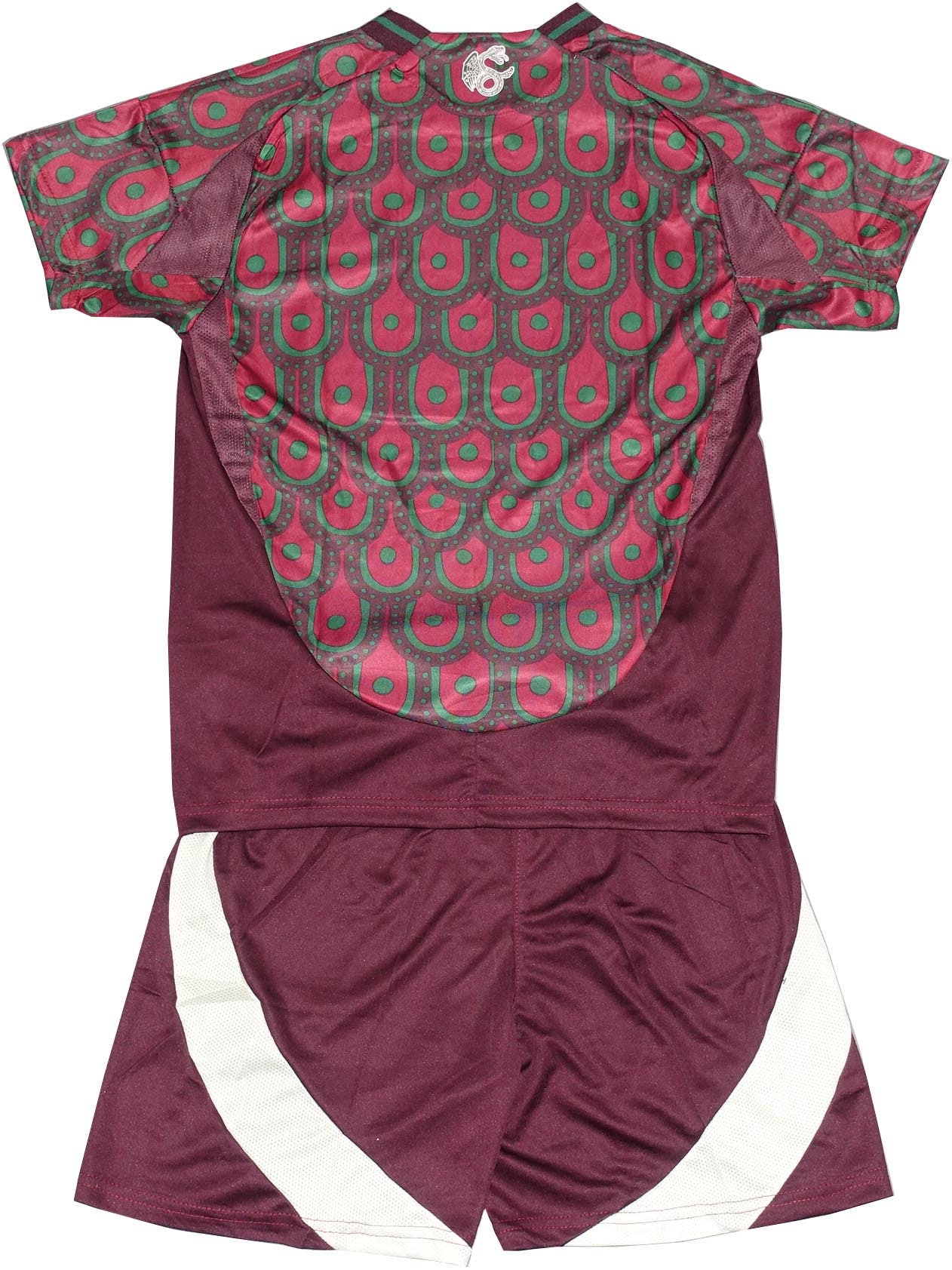 Mexico Home Burgundy Uniform Set 2024, Players' Edition Style for Kids ...