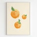Orange Watercolor Wall Art , Wall Art, Instant Download, Living Room ...