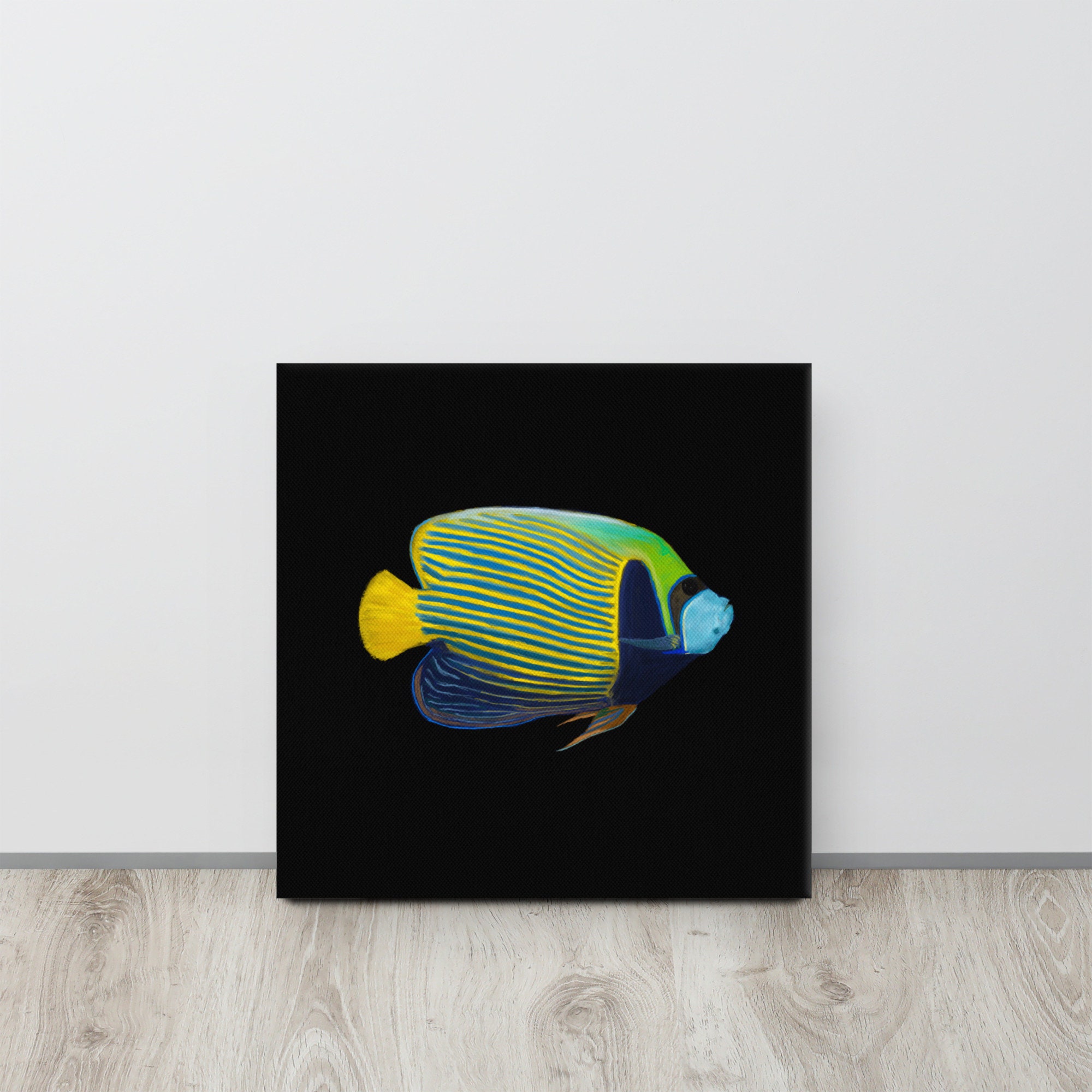 Angelfish Painting, Angelfish Wall Art, Angelfish Canvas Print, Fish ...