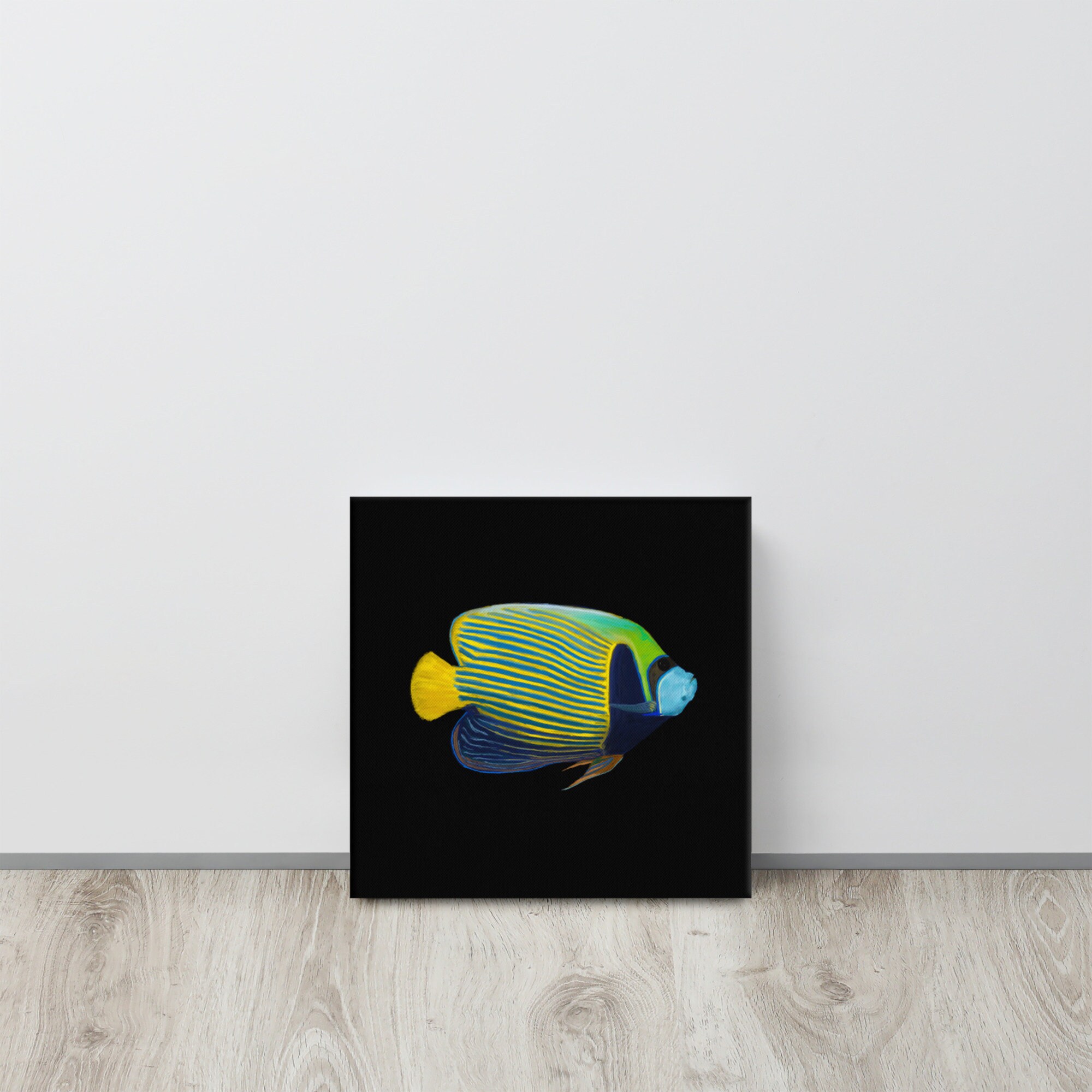 Angelfish Painting, Angelfish Wall Art, Angelfish Canvas Print, Fish ...