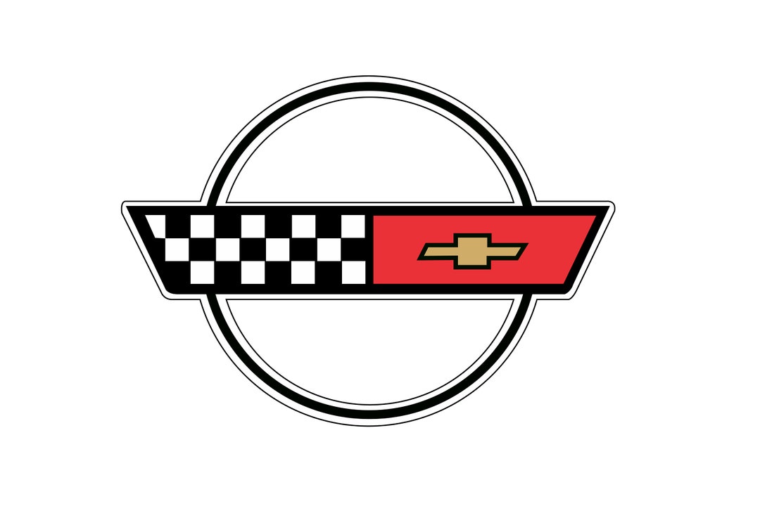 Corvette C4 Badge Instant Download, Vector, Car, Emblem, SVG, Cut File ...