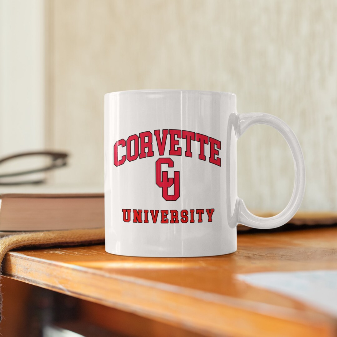 Corvette University Coffee Mug Corvette Drinkware Coffee - Etsy