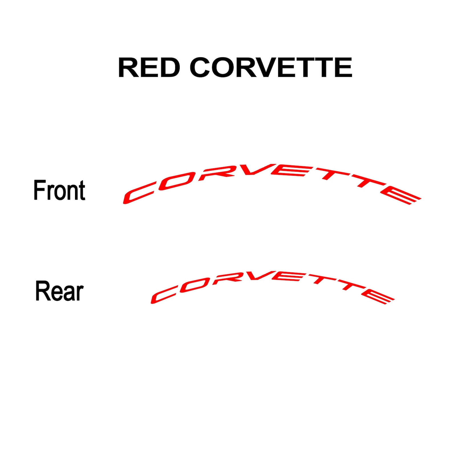 Corvette C8 Brake Caliper Decals High Temperature | Etsy