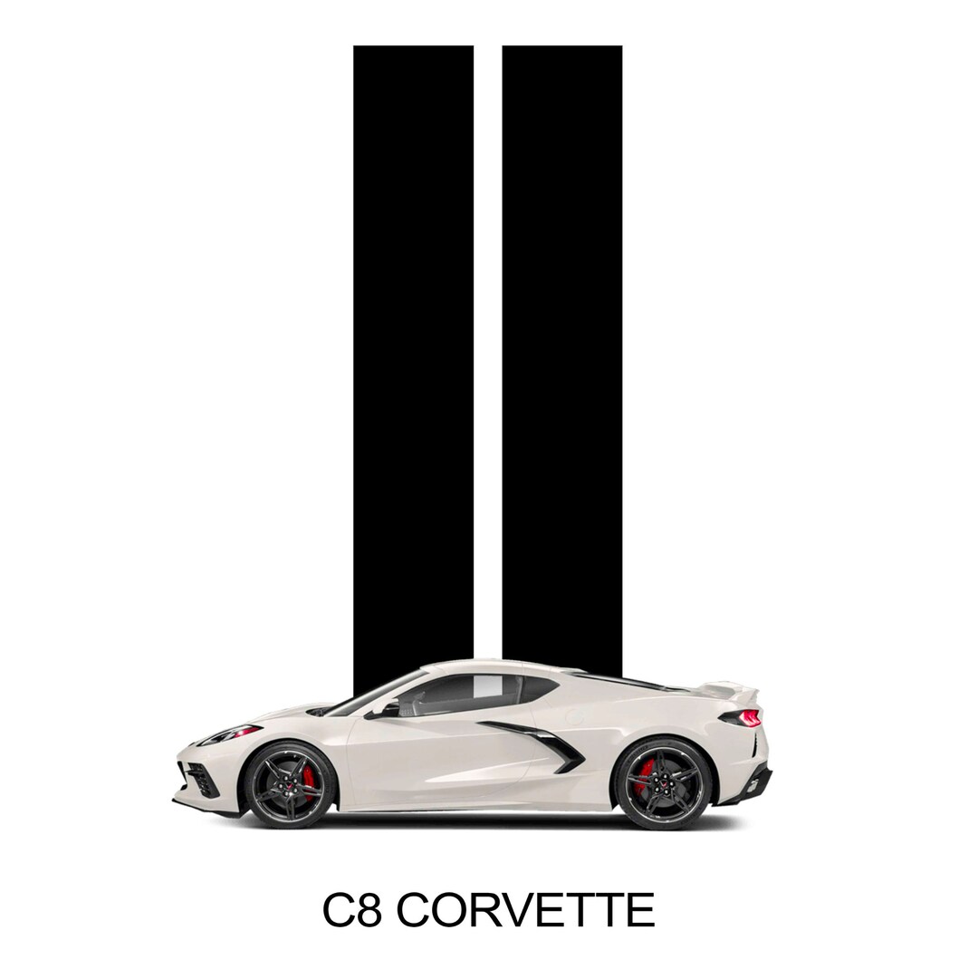 Corvette C8 Poster Arctic White 2020 Corvette Art 2021 Corvette Print ...