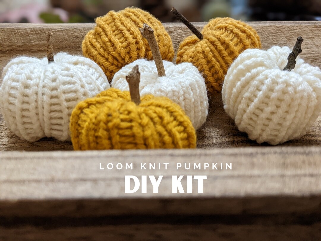 DIY Knit Pumpkins Kit: Loom Knit, Autumn Decor - Etsy