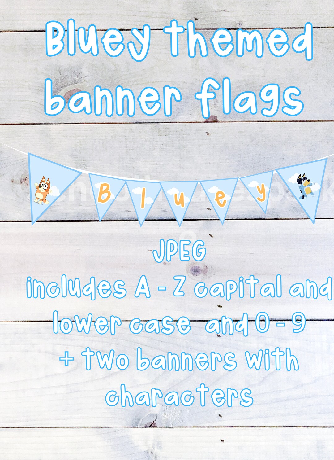 Digital Bluey Banner Bluey Classroom Bluey Birthday Banner - Etsy