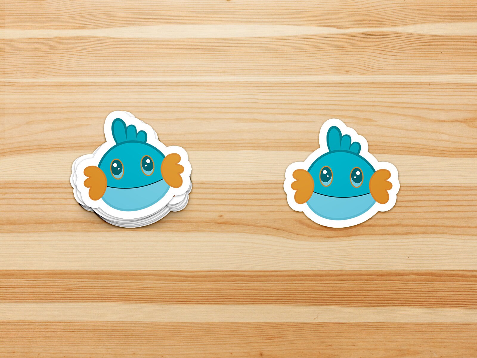 Mudkip Themed Vinyl Waterproof Sticker Decal - Etsy