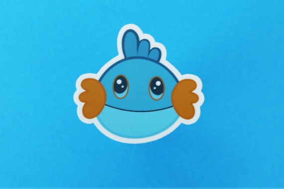 Mudkip Themed Vinyl Waterproof Sticker Decal | Etsy