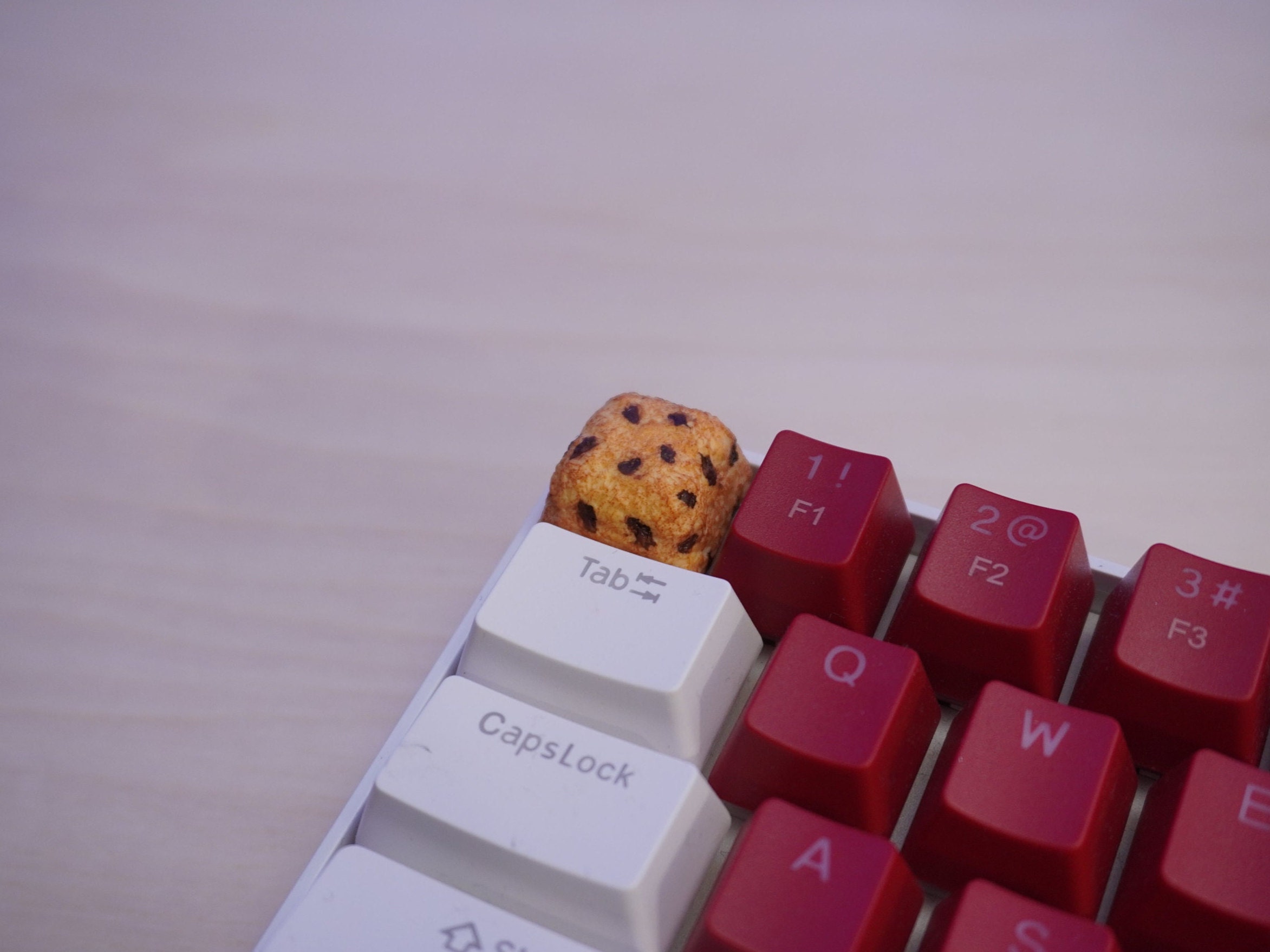 Realistic Chocolate Chip Cookie Keycap Artisan Handmade MX Stem ...