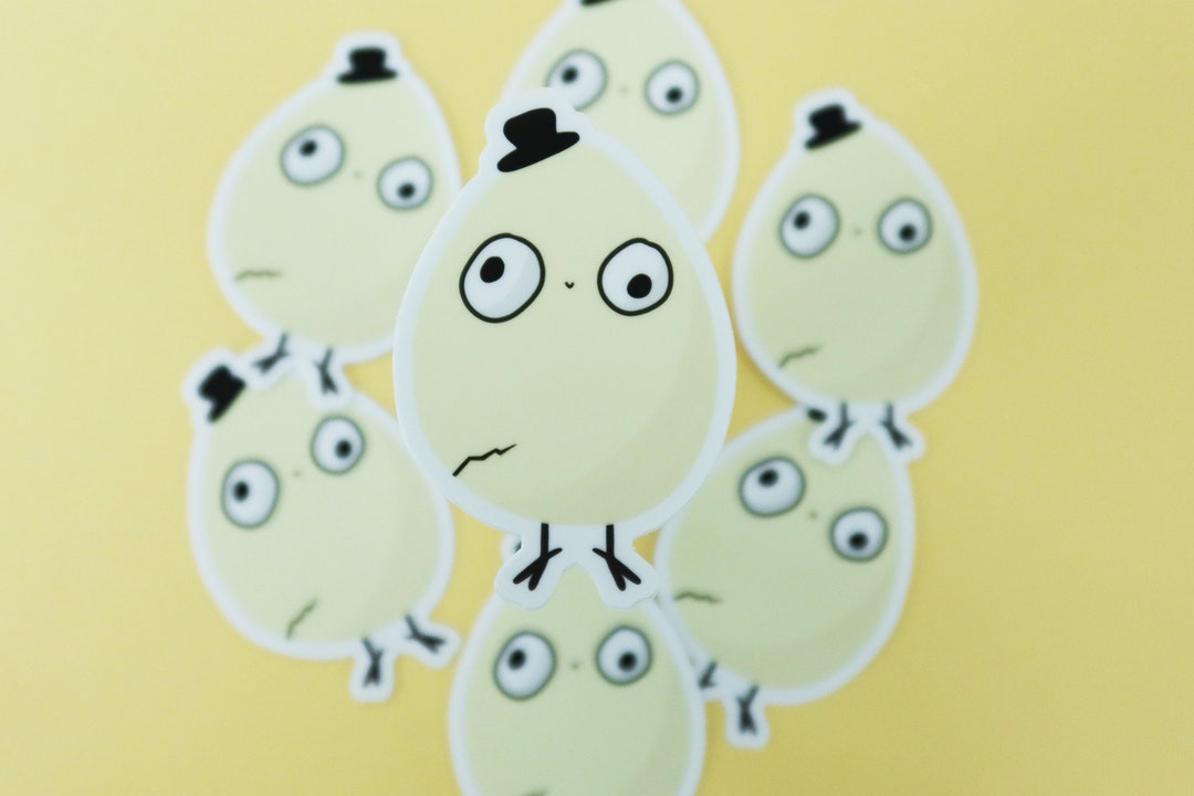 Ei mit Top Hut Vinyl Wasserfest Aufkleber Aufkleber - Etsy.de