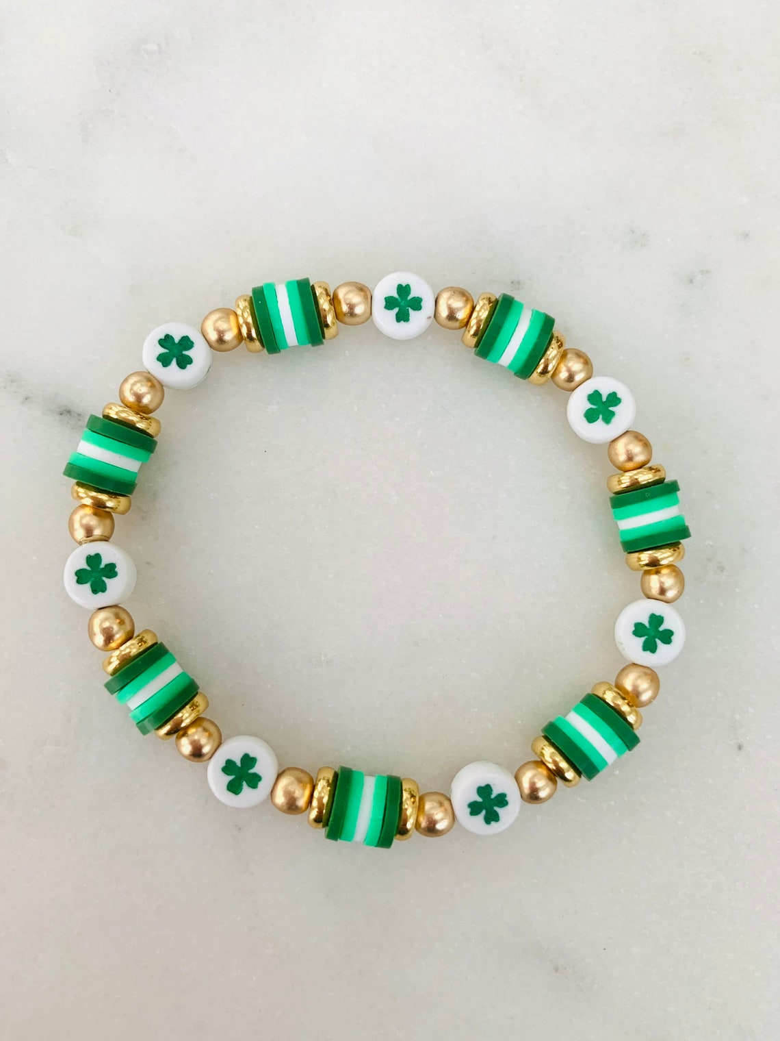 Shamrock Bracelet Saint Patricks Day St Pattys Day - Etsy