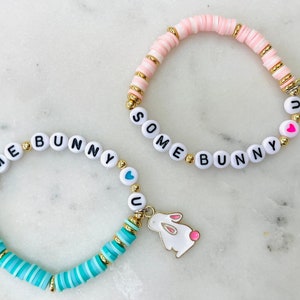 Easter Bunny Bracelet Easter Bunny Personalized Easter Personalized ...