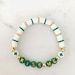 Personalized St. Patrick's Day Bracelet Set: Shamrock, Lucky, Kiss Me ...