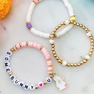 Easter Bunny Bracelet Easter Bunny Personalized Easter Personalized ...
