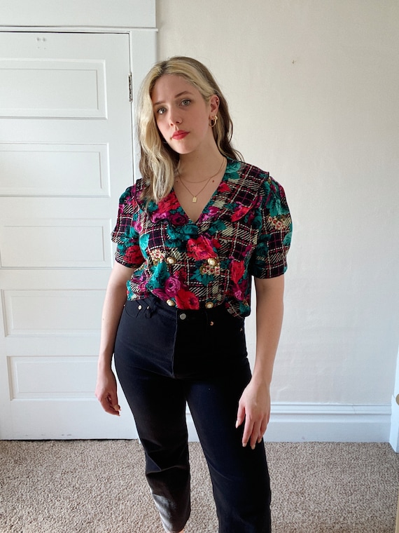 Vintage plaid top - Gem
