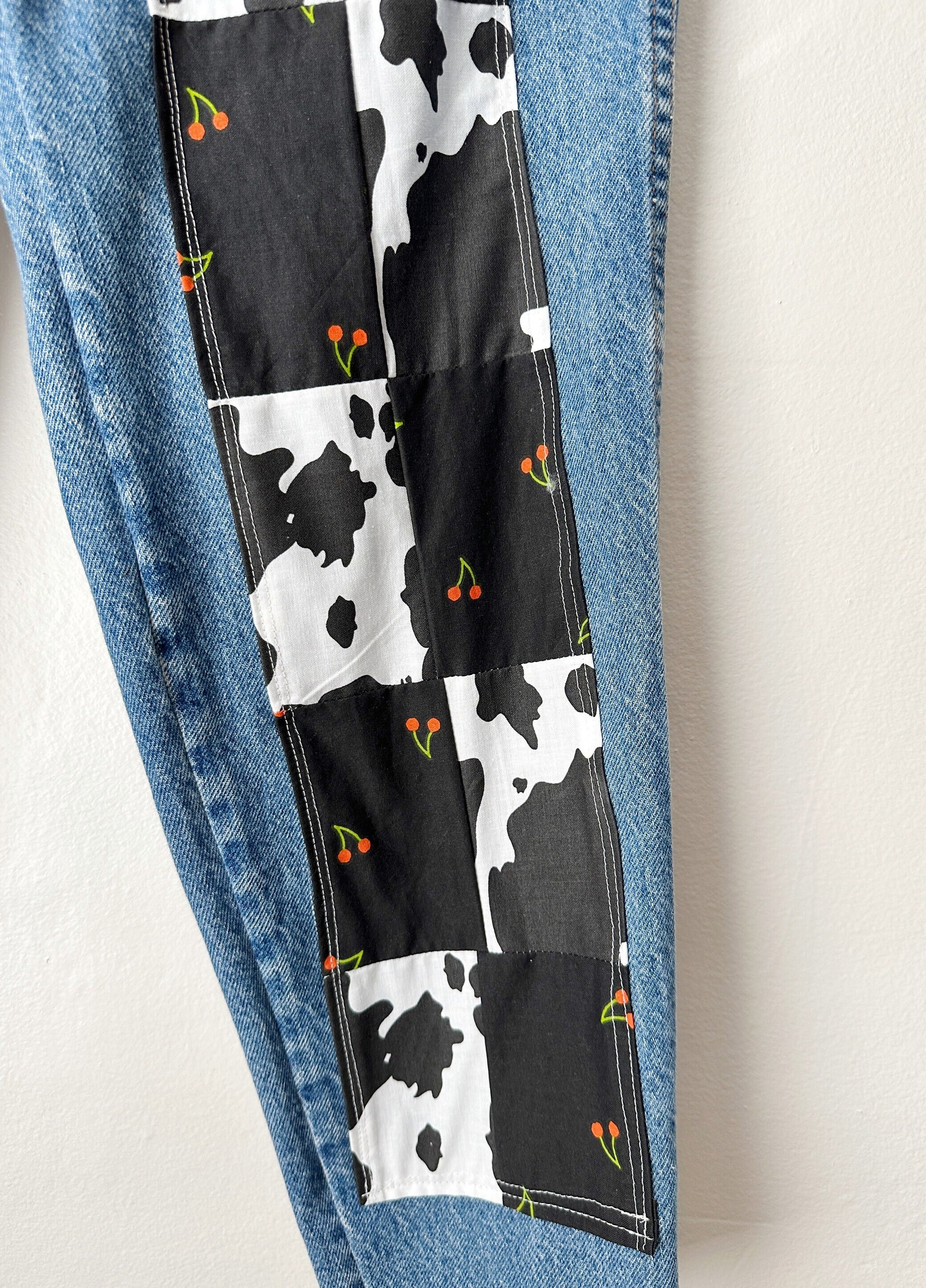 UPCYCLED Vintage Jeans With Patches - Etsy