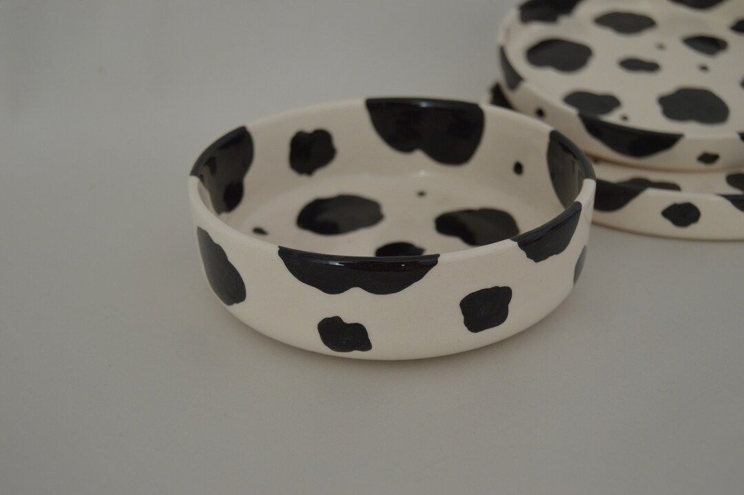 Ceramic Cow Bowl Set, 2 Piece Cow Plate and Bowl, Kitchen Gift ...