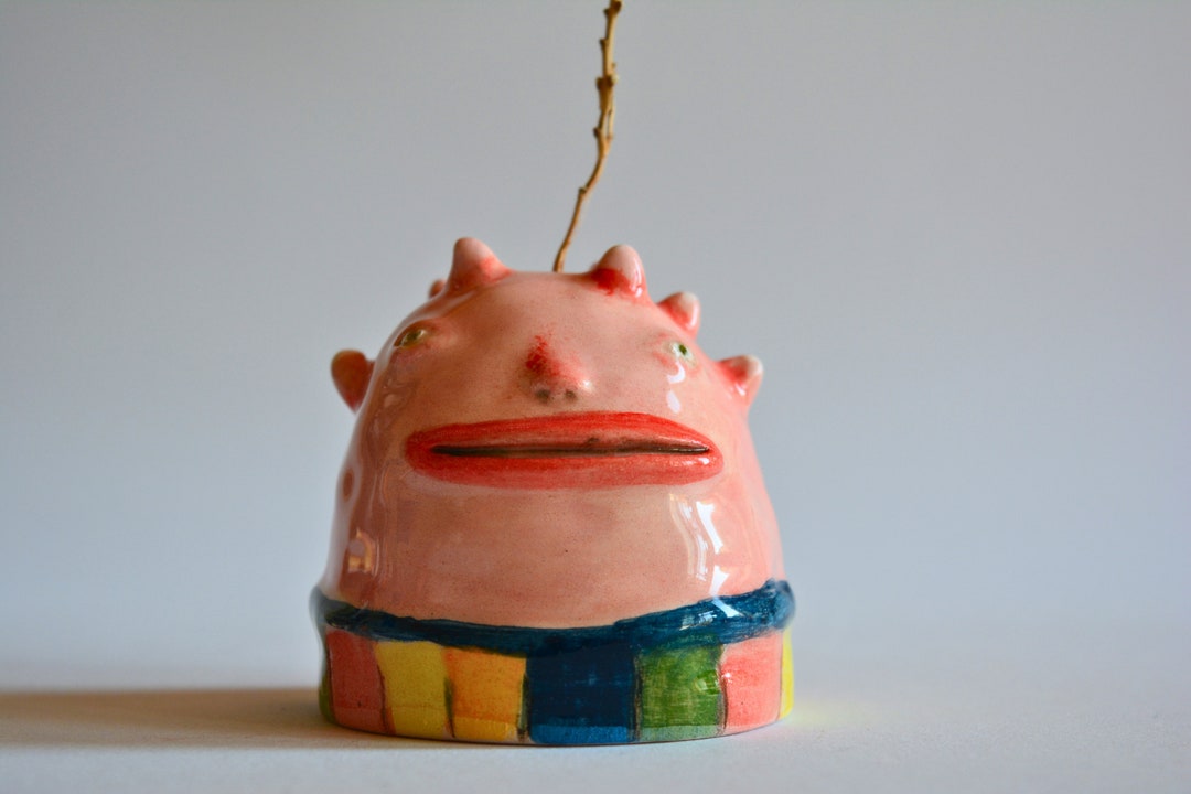 Custom Funny Monster Sculpture, Ceramic Funky Incense Holder, Minimal ...