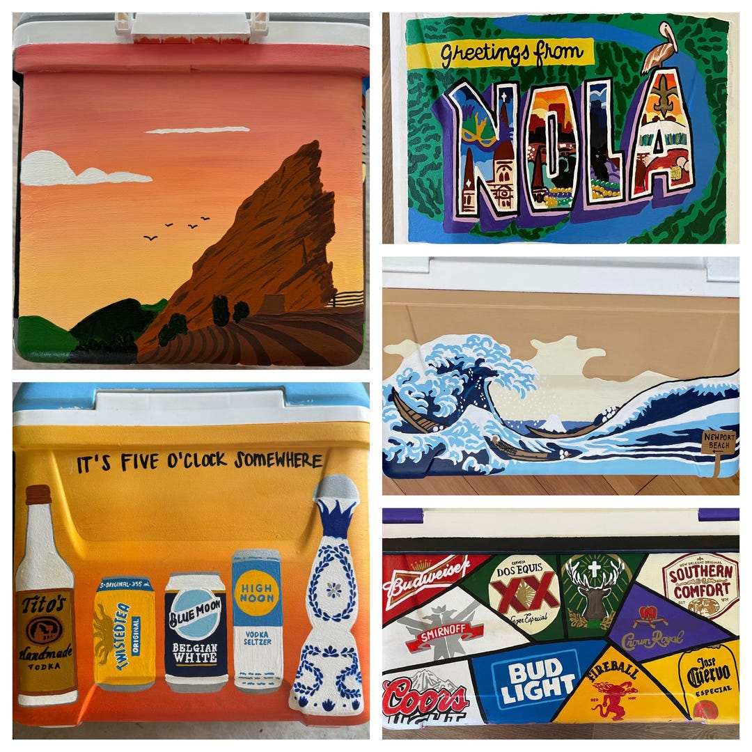 Custom Painted Cooler - Etsy
