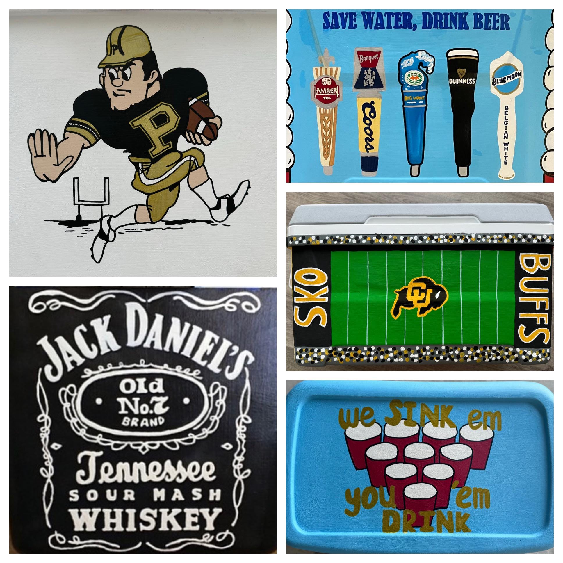 Custom Painted Cooler - Etsy