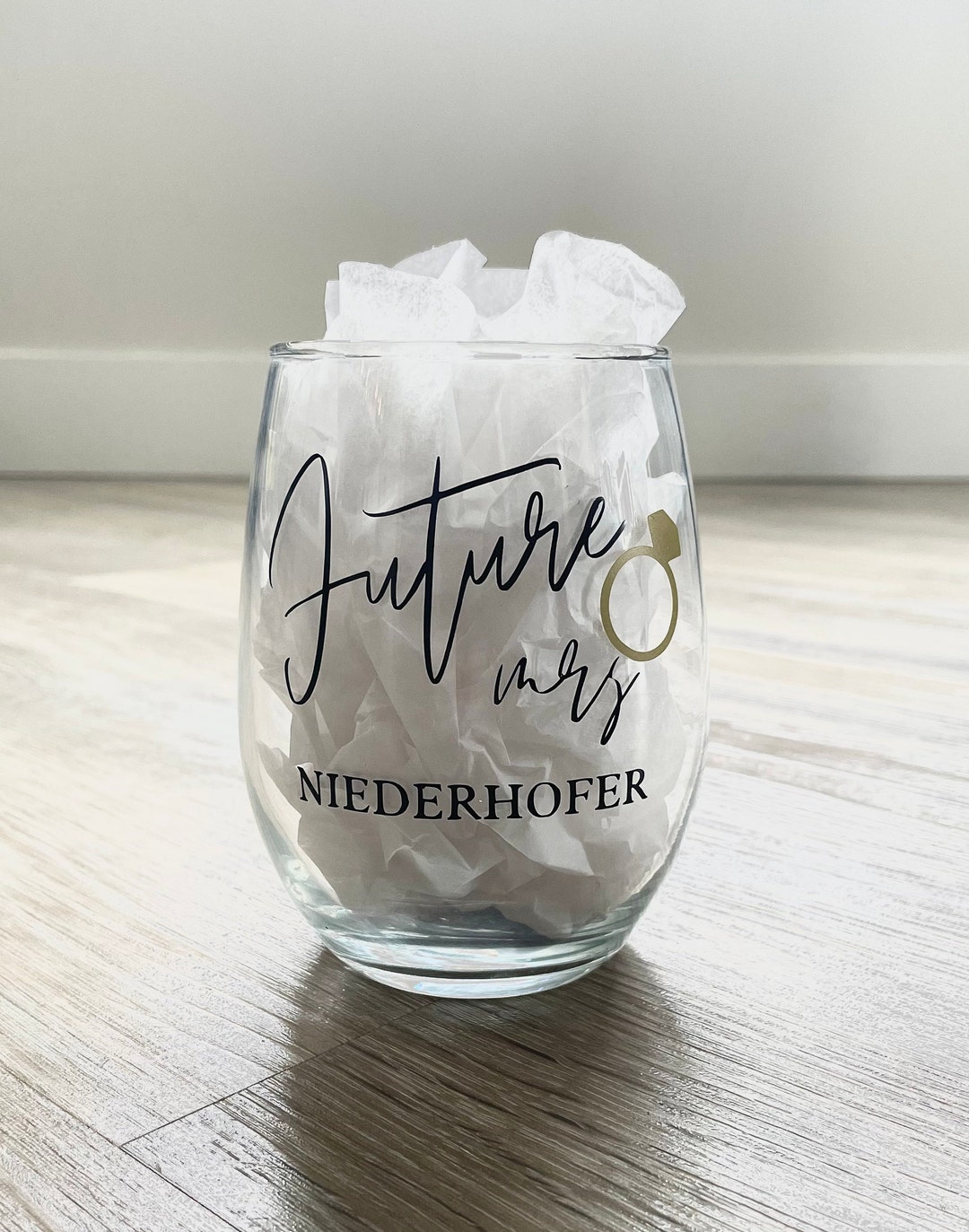 Custom Future Mrs. Wine Glass - Etsy