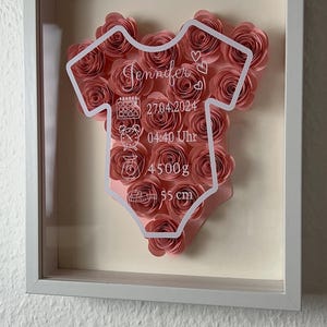 Personalized Baby Frame for Birth - 3D Wall Decoration With Birth ...