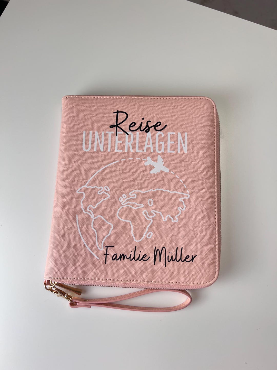 Travel Documents Organizer – Personalized With Name, Elegant Travel ...