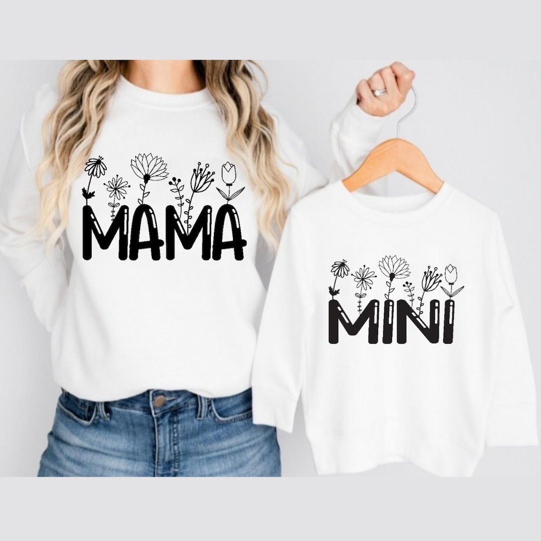 Mommy and Me Outfits, Mama Mini Sweatshirts, Mommy and Mini Matching ...