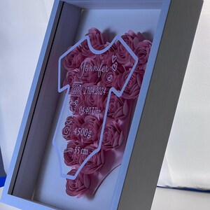 Personalized Baby Frame for Birth - 3D Wall Decoration With Birth ...