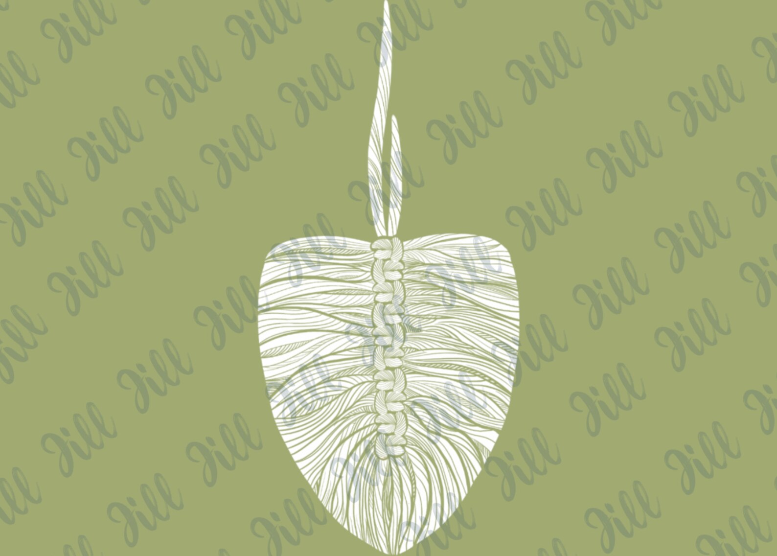 Leaves illustration Macrame Clip Art Boho Macrame PNG Wall | Etsy