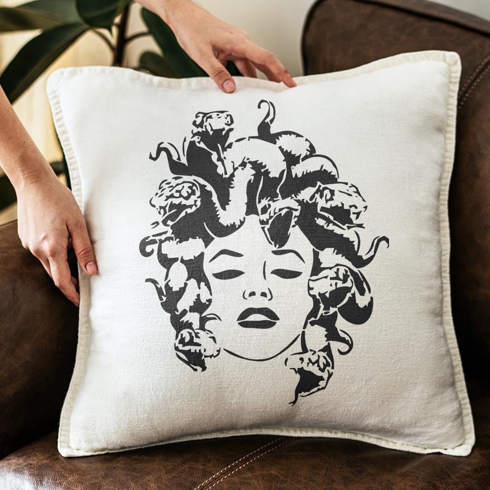 Medusa Gorgon Stencil 8x7inch Medusa Gorgon Reusable - Etsy