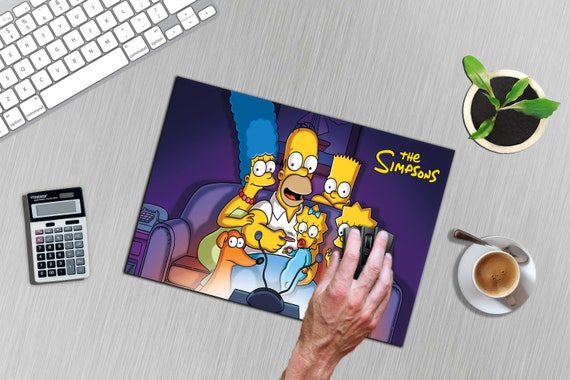 The Simpsons Mouse Pad Office Accessories Gaming Art - Etsy