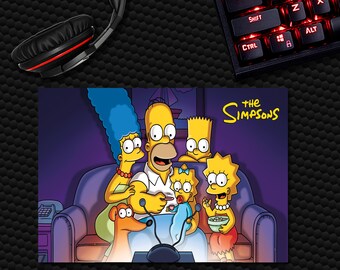 The Simpsons Mouse Pad | Etsy