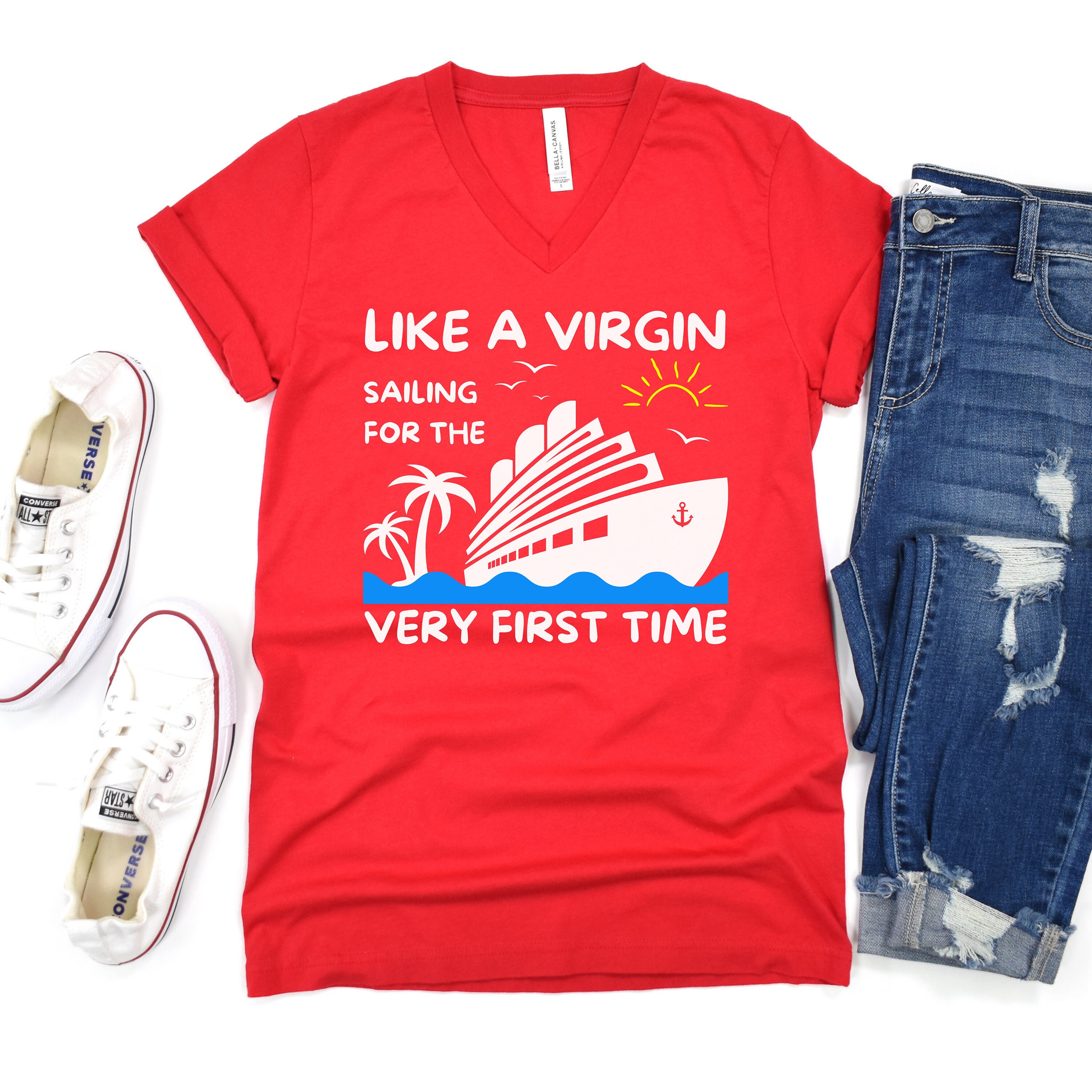 First Cruise Shirt, My First Cruise 2024 Shirt, Like A Virgin Cruise ...