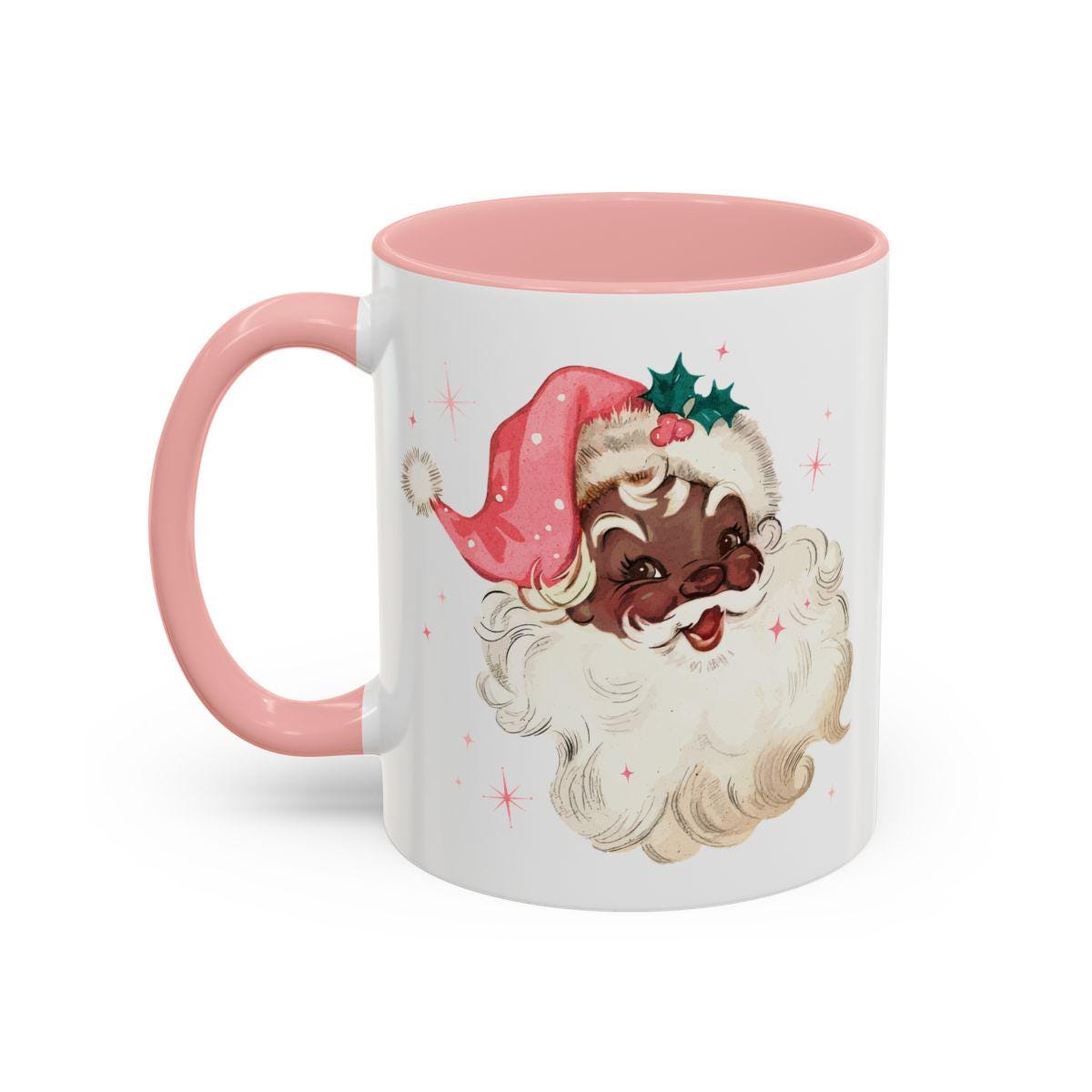 Vintage African American Santa Claus Coffee Mug, Black Santa Gift ...